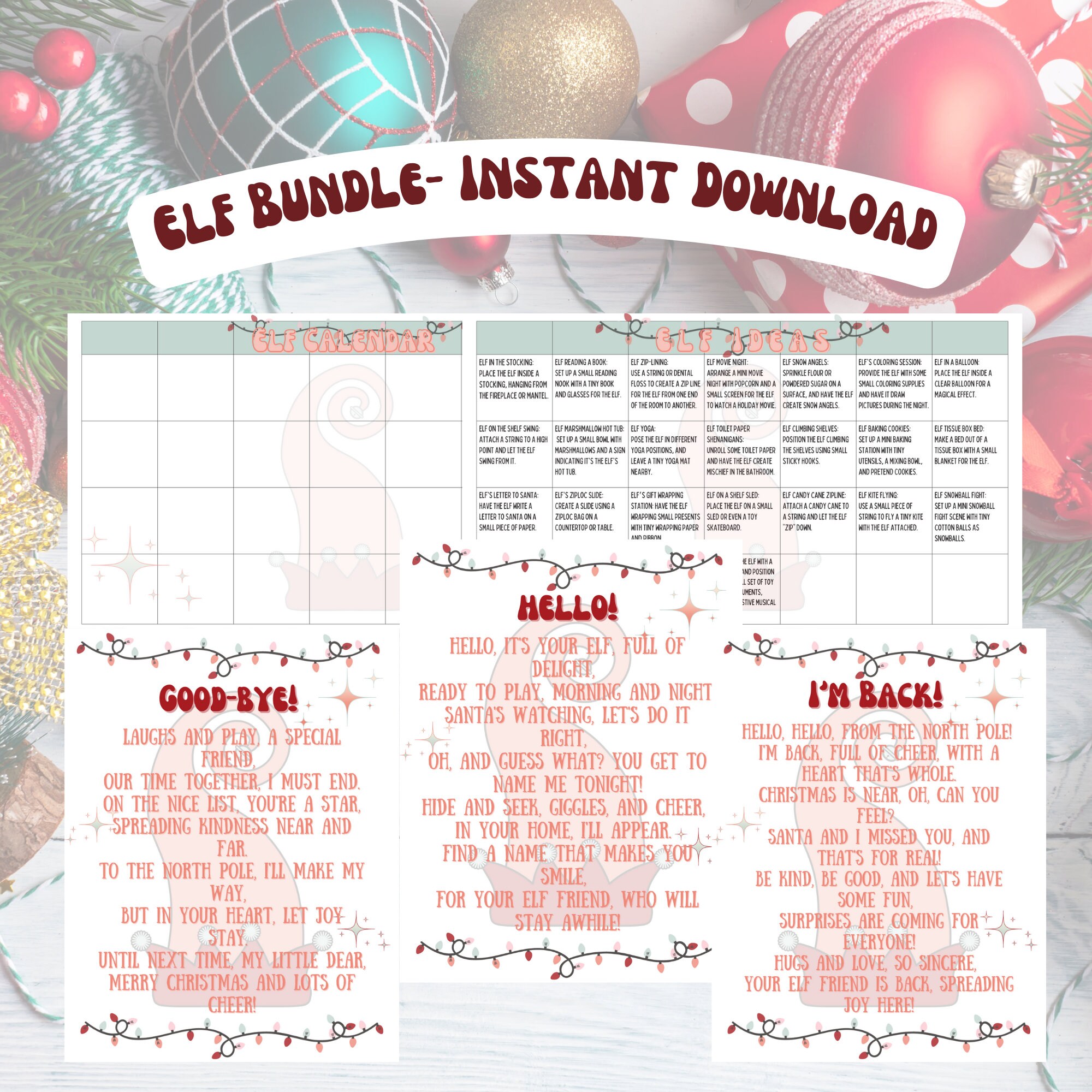 Elf Letter, Elf Ideas, Elf Bundle, Christmas Elf, Elf Arrival Letter ...