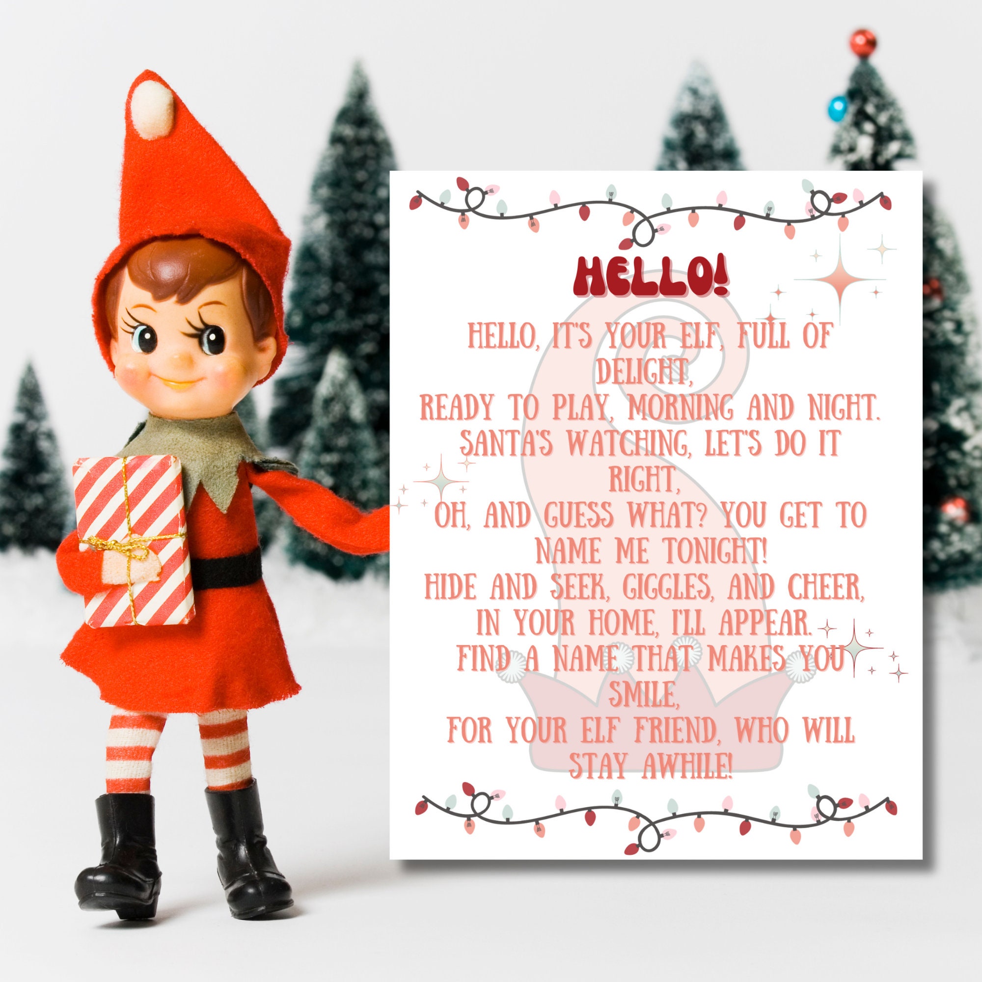 Elf Letter, Elf Ideas, Christmas Elf, Elf Arrival Letter, Elf Goodbye ...