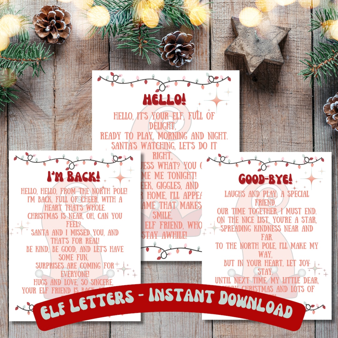 Carta De Elfo Ideas De Elfos Duende De Navidad Carta De - Etsy España
