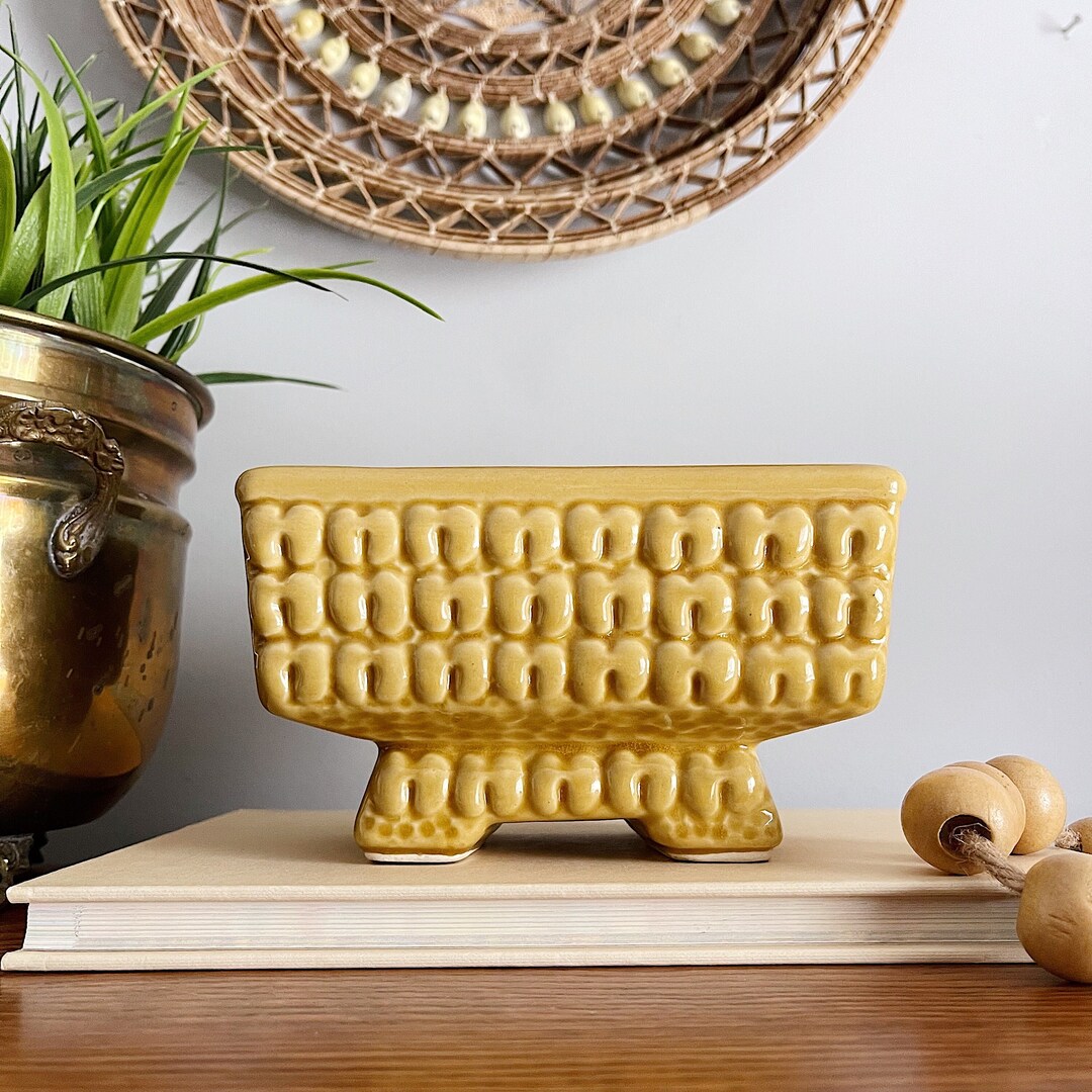 Vintage Ceramic Fapco MCM Pottery Planter, Indoor Planter, Succulent ...