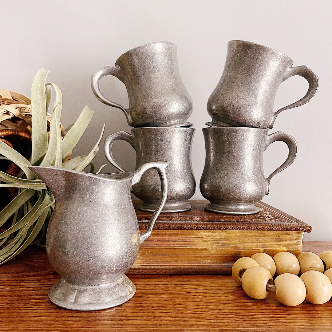 Vintage Carson Casting Co Statesmetal Pewter Set 4 Mugs and - Etsy