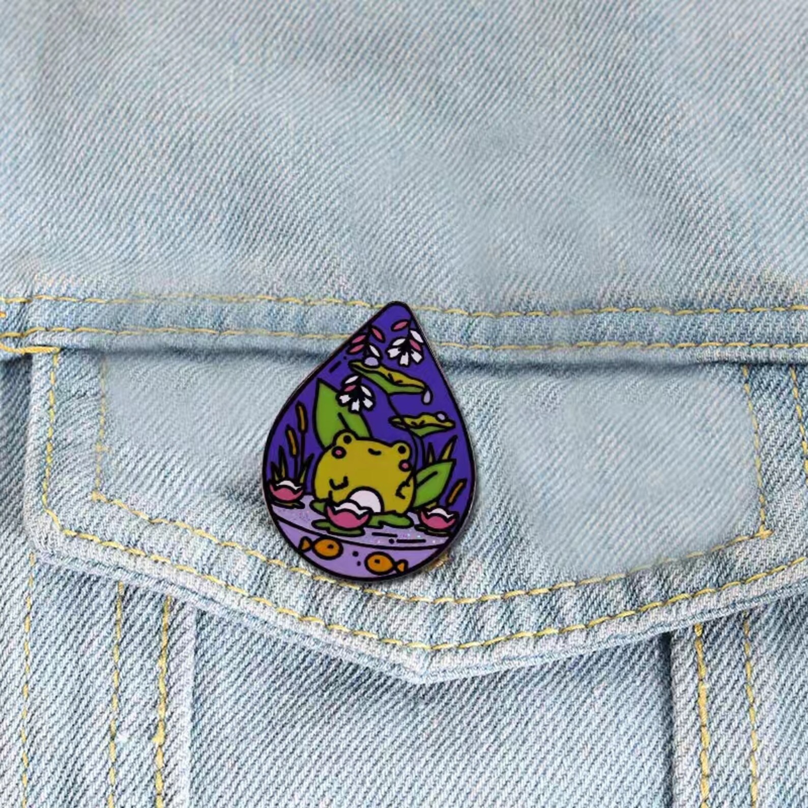 Cute Frog Pin Cottagecore Pin Forest Frog Pin Woodland Magic - Etsy