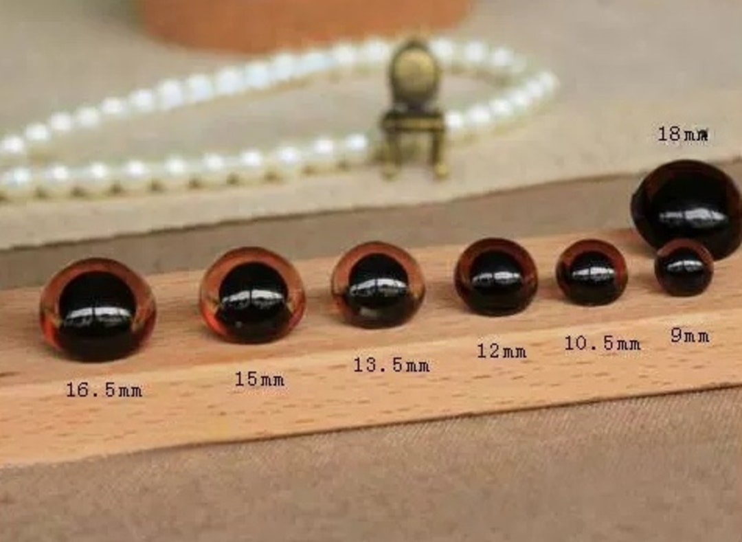 Brown Black Toy Eyes Stuffed Toy Eyes Felting Dog Puppy Eyes Felted ...