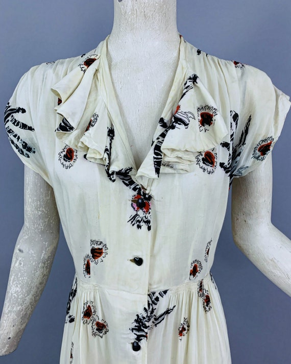 Vintage skeleton hand bleeding heart gothic dress - Gem