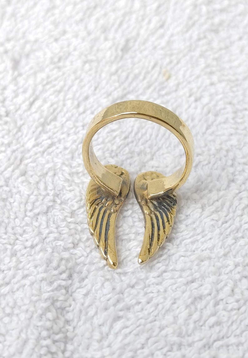 Angel Wings Brass Bohemian Silver Gold Ring Jewellery for Women ...