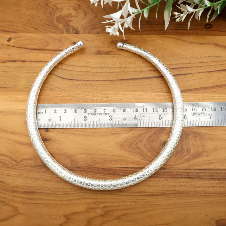 Snake Skin Designer Flexible Tribal Brass Choker Necklace,handmade ...