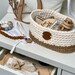 Woven Baskets, Hand Made Basket, Crochet Baskets, Rope Storage Basket ...