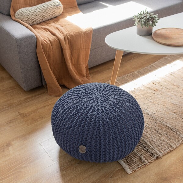 Knit Pouf - Etsy