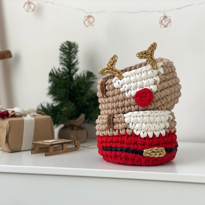 Santa Basket - Etsy