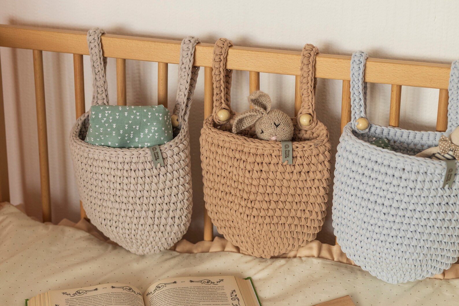 Hanging Crib Basket of Eco-friendly Cotton Baby Crib - Etsy