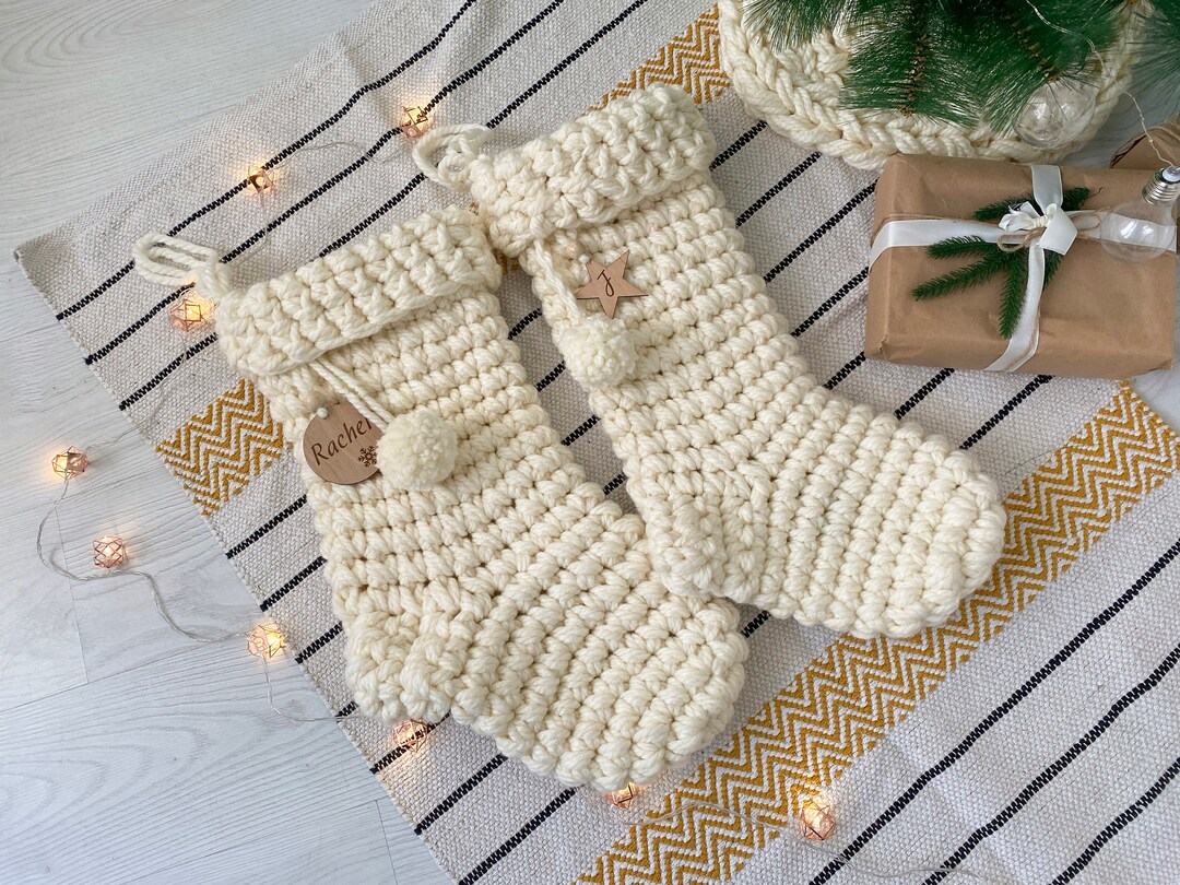 Personalized Knit Christmas Stocking Monogrammed for the Whole Family ...