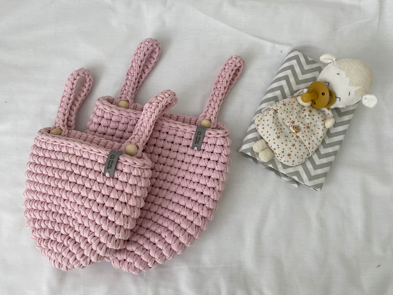 Crib hanging basket toy storage bag hanging baby bed pocket | Etsy