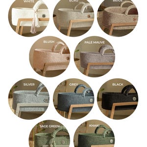 Rustic Baskets Set, Crochet Basket, Woven Basket Nursery, Baby Room ...