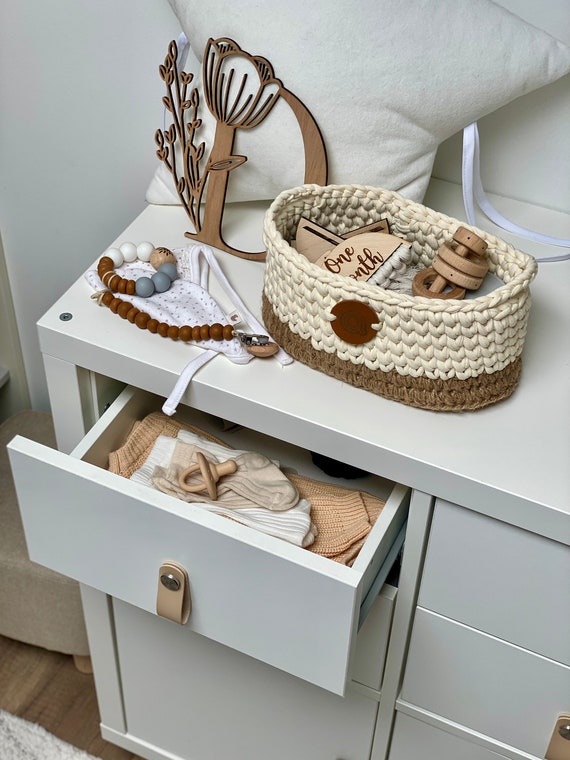 Nursery baskets for changing table store