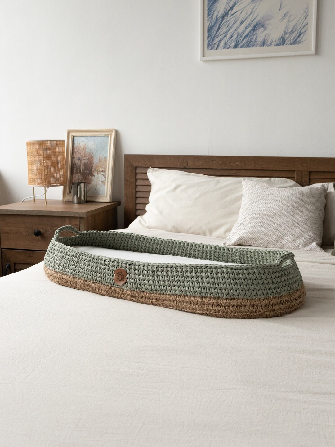 Changing Table Basket Sage Green, Baby Changing Table, Baby Changing ...