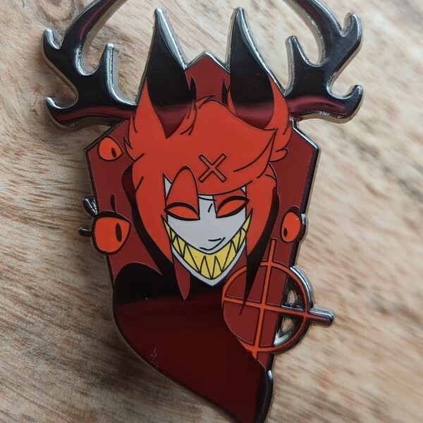 Hazbin Alastor Pin - Etsy