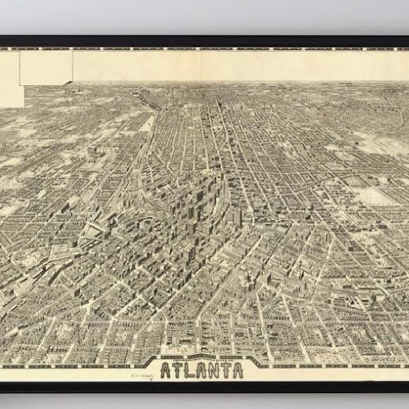 Atlanta Maps - Etsy