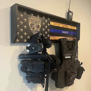 Police Duty Rack, Police Gear Rack, Tactical Gear Rack, Gifts for ...