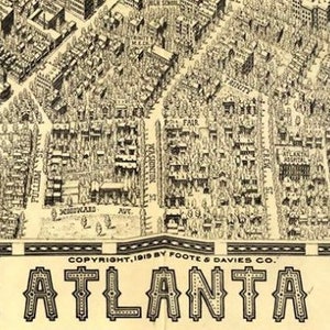 Vintage 1919 Atlanta Map Print - Etsy