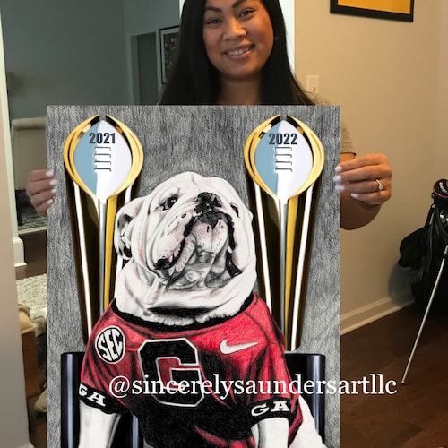 2022 & 2023 UGA Bulldogs CFP National Championship Framed Real - Etsy