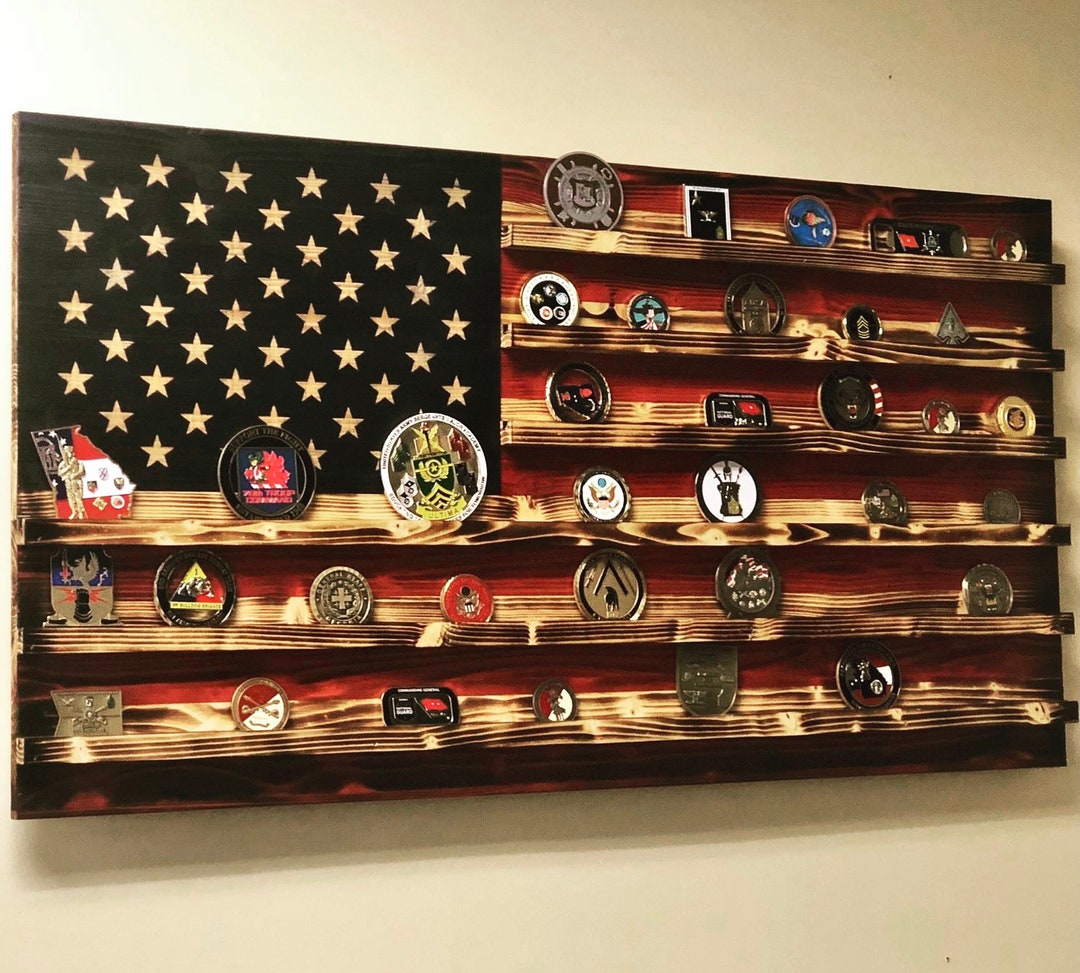 Coin Holder American Flag, Challenge Coin American Flag, Challenge Coin ...