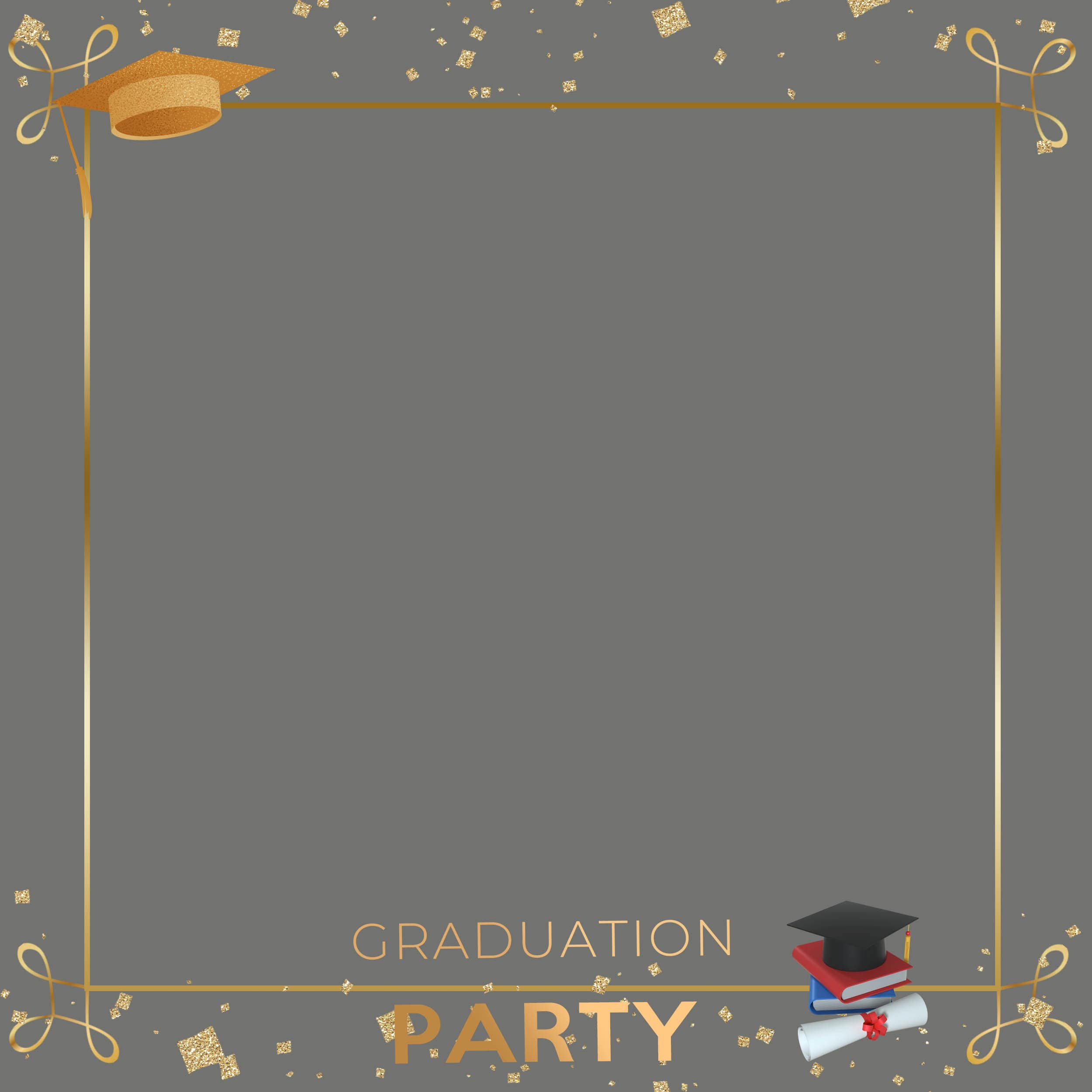 360 Booth Photo Template Gold Graduation| 360 Gold Graduation Booth ...