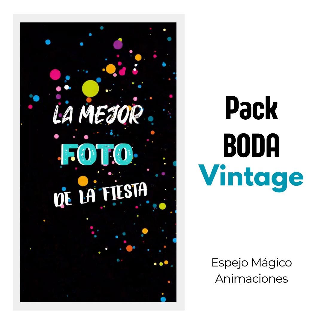 Vintage Wedding Pack for Magic Mirror. Wedding Animations for Photo ...