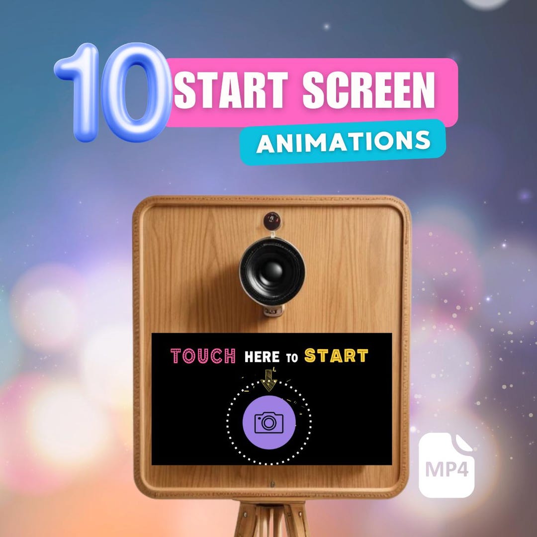 10 Start Screen Animations Bundle | Landscape Photo Booth Animations ...