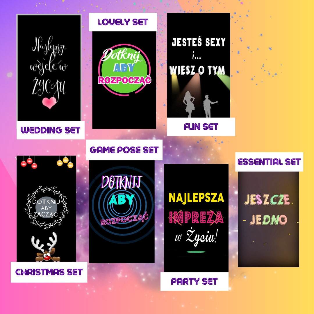 85 Polish Animations Pack Mirror Booth Animations + 24 Basic Pack Template. Polish Photo Booth ...