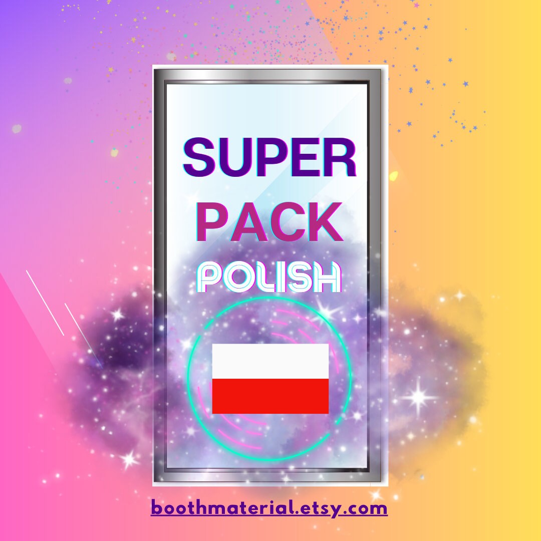 Super Polish Party Pack Mirror Booth Animations. Polish Photo Booth ...
