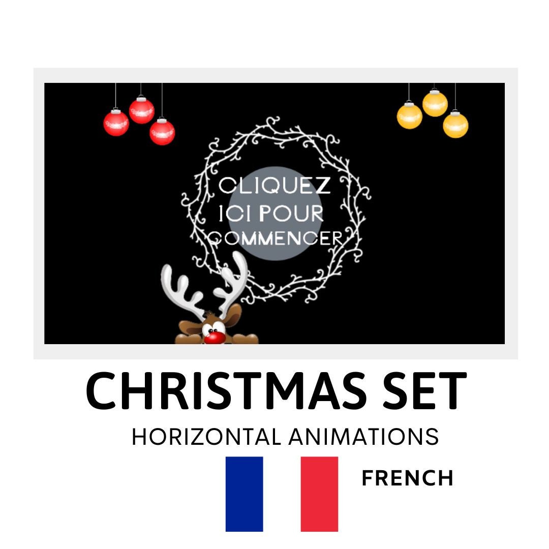 Christmas French Landscape Animations Set to Photo Booth. 10 Christmas ...