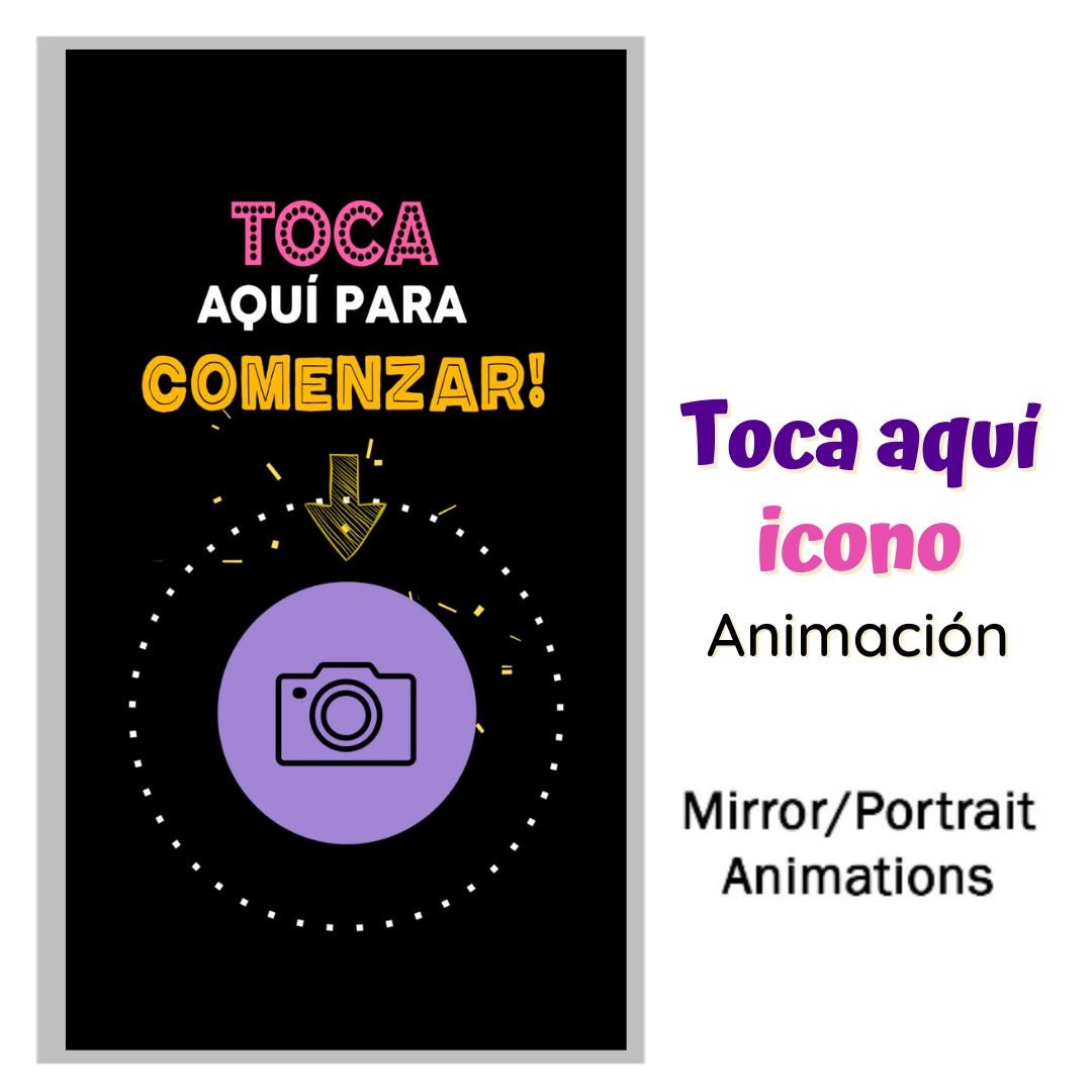 Tap Here Magic Mirror Animation. Start Screen Photo Booth Animations ...