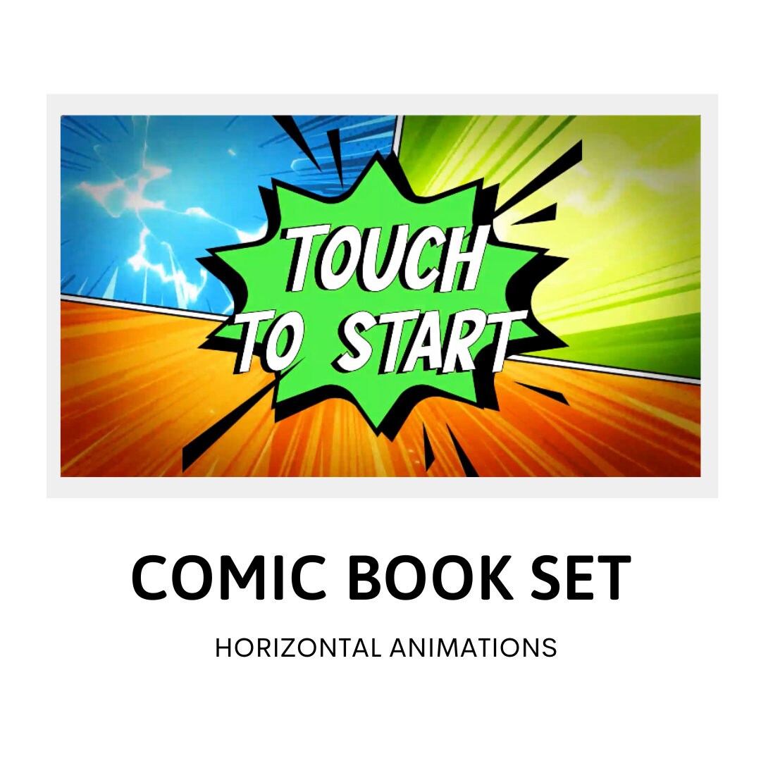 Comic Book Landscape for Photo Booth Animations - Etsy