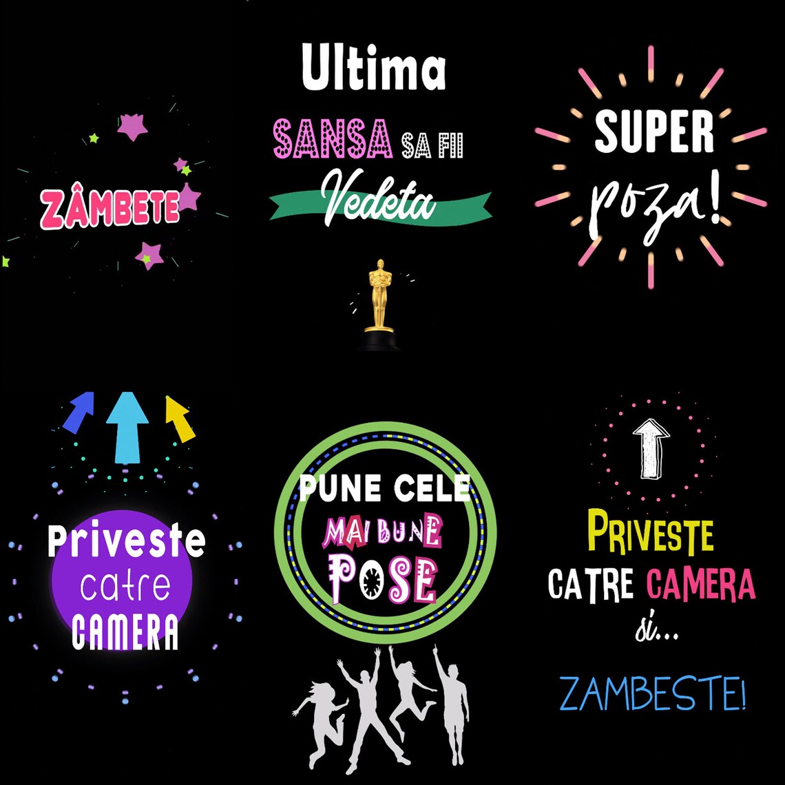 Super Romanian Set Animations Mirror Booth. 20 Romanian Animations ...