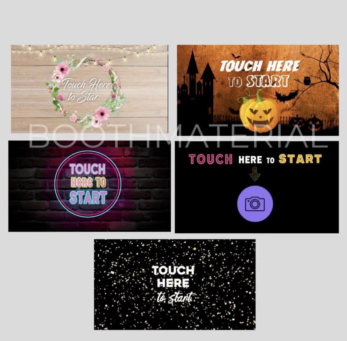 10 Start Screen Animations Bundle | Landscape Photo Booth Animations ...