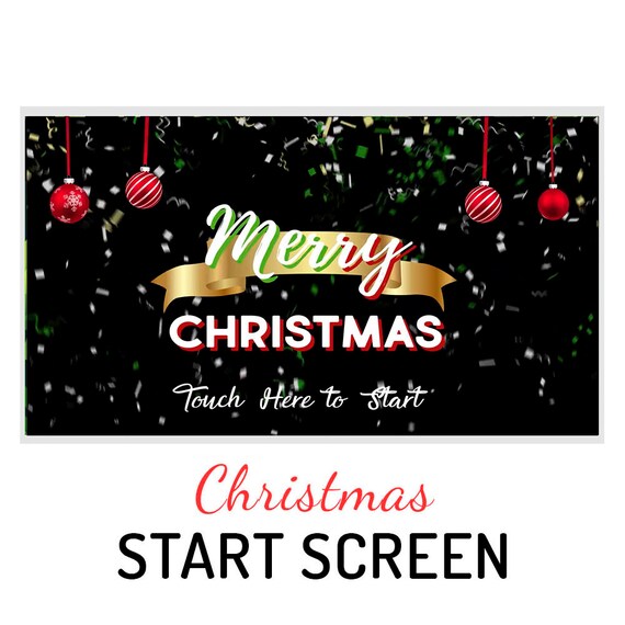 Christmas Start Screen Landscape Photo Booth Animations | Etsy