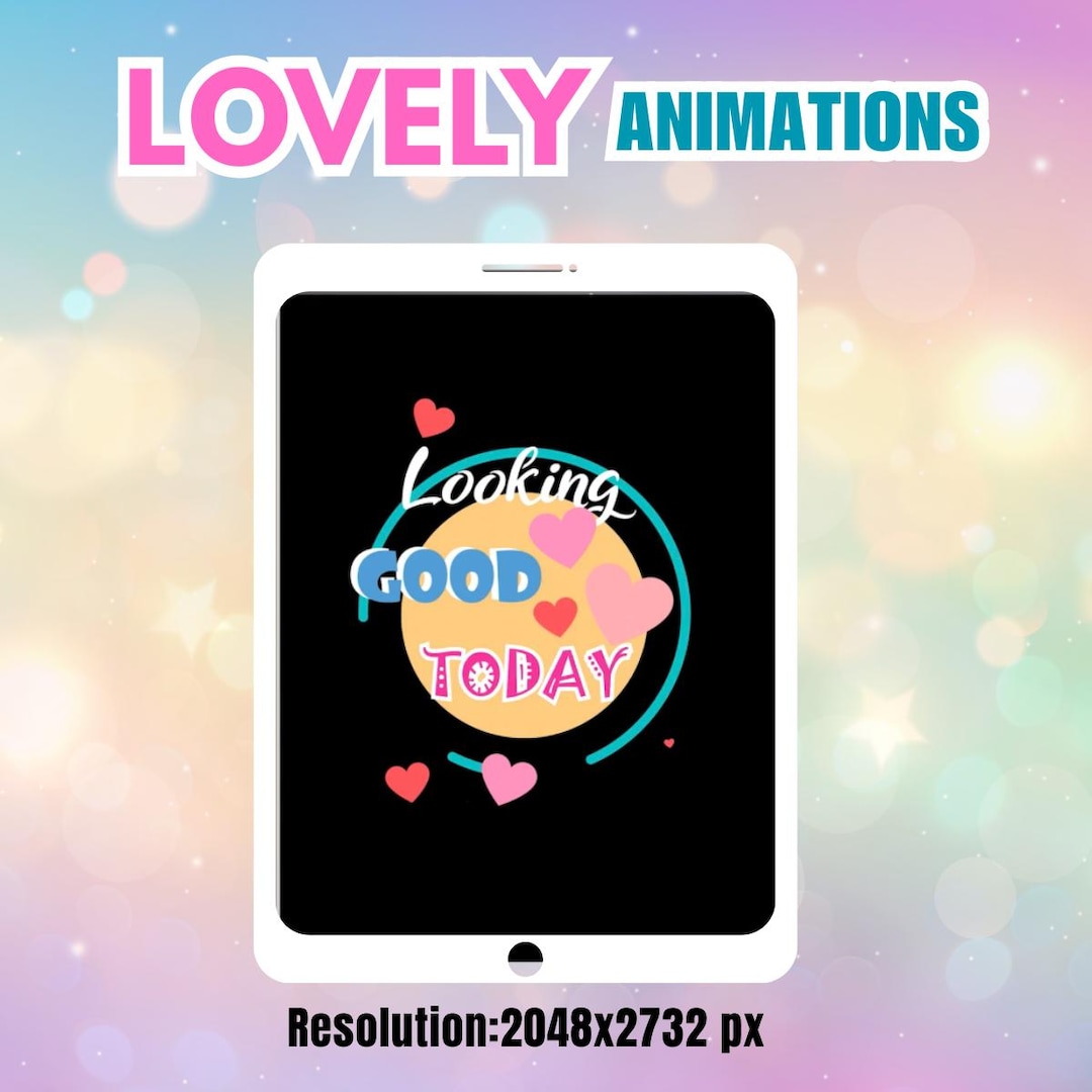 Lovely Party iPad Booth Set Animations. Selfie Booth Party Animations ...