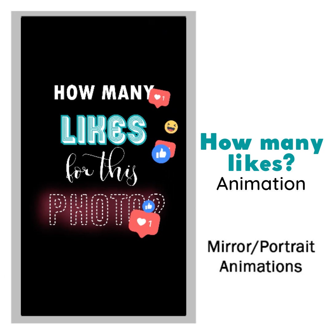 How Many Likes Animation to Mirror Photo Booth. Photo Booth Animation ...