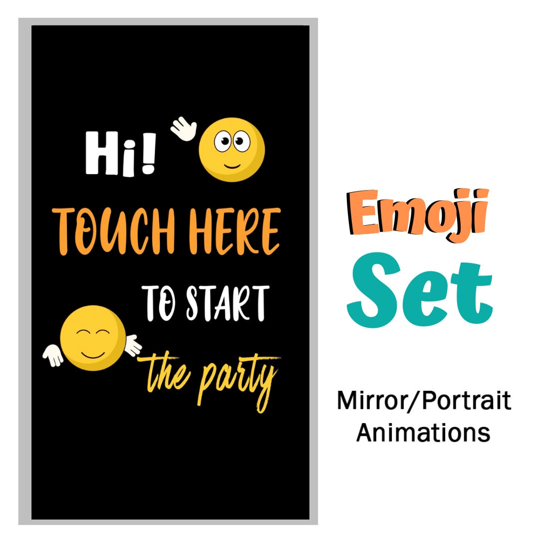 Emoji Animations Set for Mirror Booth and Photo Booth - Etsy