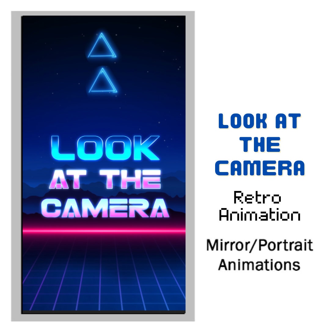 Look at the Camera Retro Animation to Mirror Photo Booth - Etsy