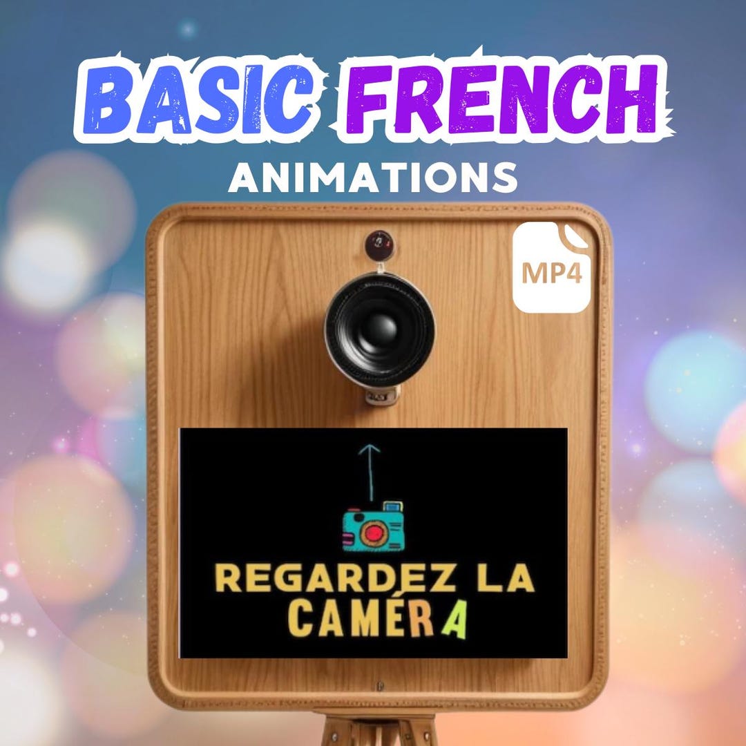 Great French Animations Set to Photo Booth. Wedding, Parties, Photo ...