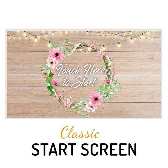 Classic Wedding Start Screen Landscape Photo Booth Animations - Etsy
