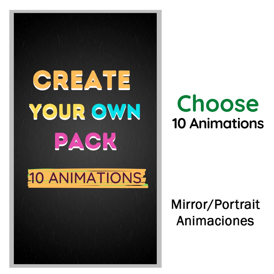 10 Photo Booth Animations Bundle. Choose Your Favorite Animations ...