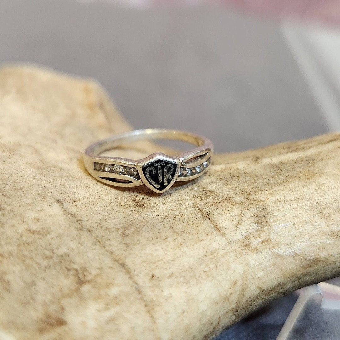 Vintage Sterling Silver ctr Ring With Multi CZ Stones Size 5 & 1/2 - Etsy