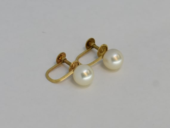 18k gold screw back earrings store