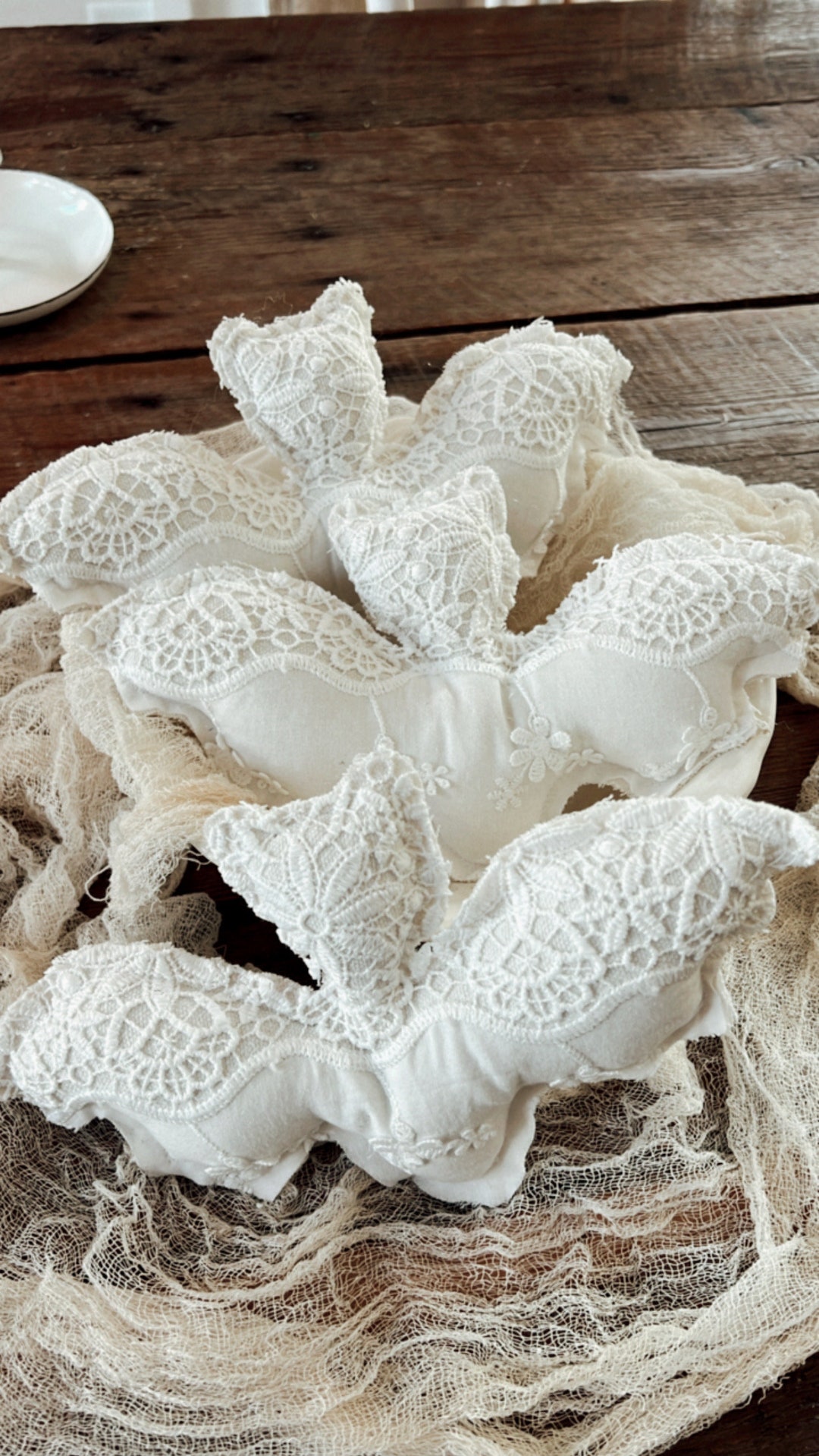 Lace Bat Bowl Fillers, Lace Bat Banner, Bat Decor, Halloween Decor ...
