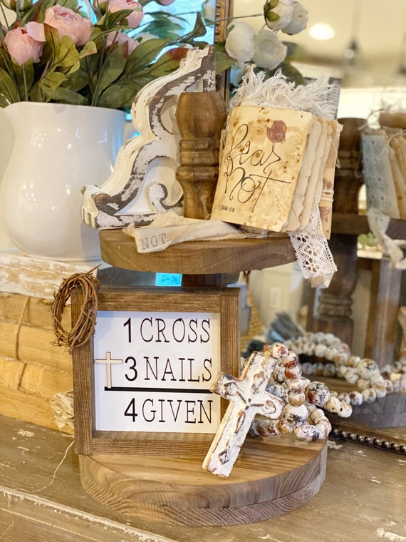 1 Cross 3 Nails 4 Given Sign Easter Sign Jesus Sign | Etsy