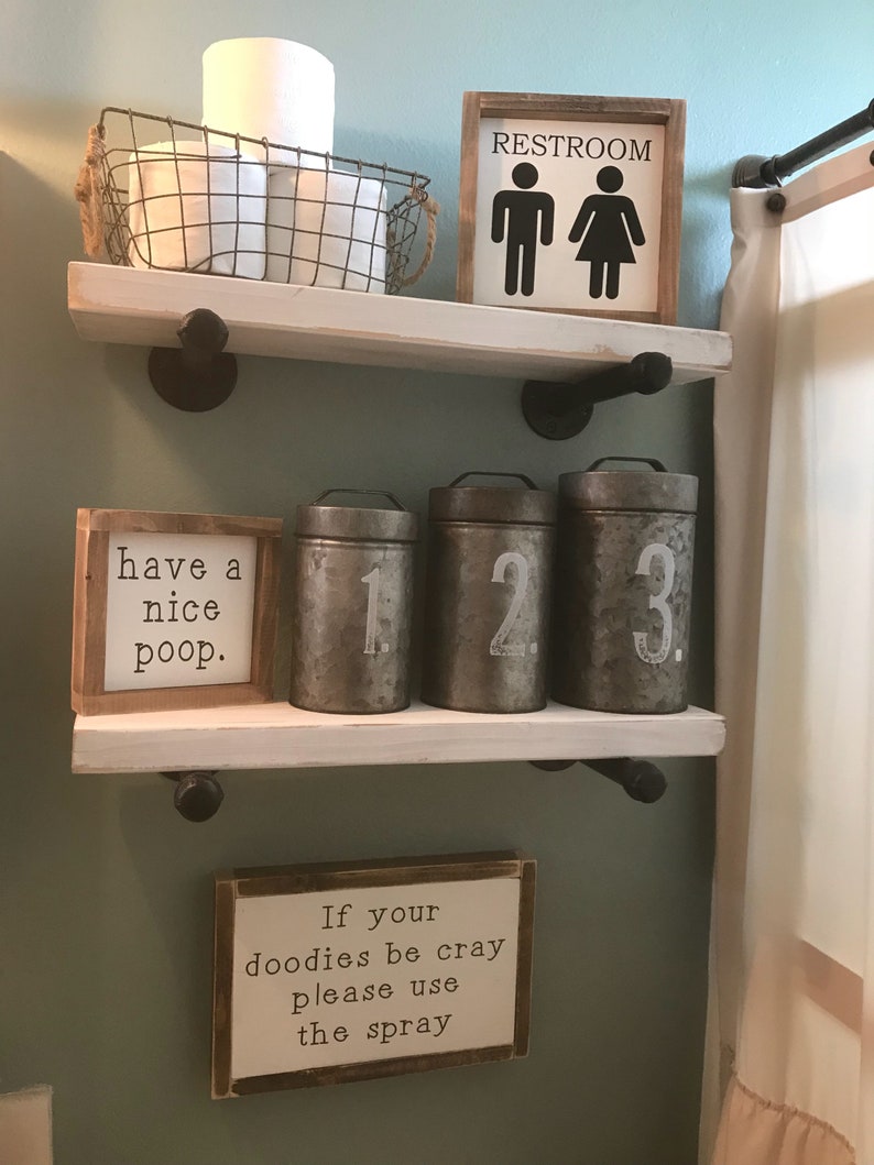Have a Nice Poop Sign Bathroom Sign Bathroom Humor Sign - Etsy