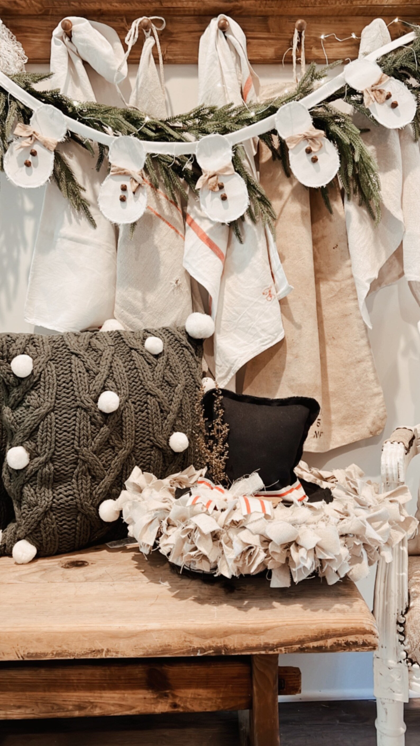 Snowman Banner Christmas Banner Winter Banner Primitive - Etsy