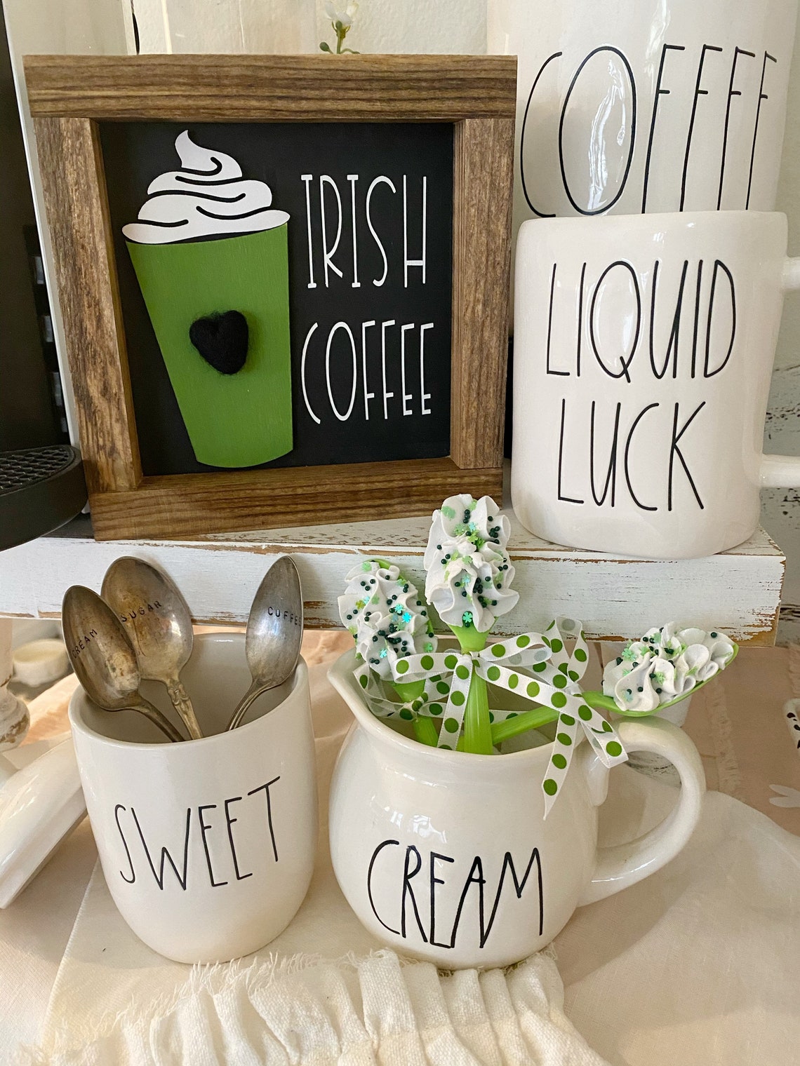 Irish Coffee Sign to Go Cup Laser Sign St Patricks Day - Etsy